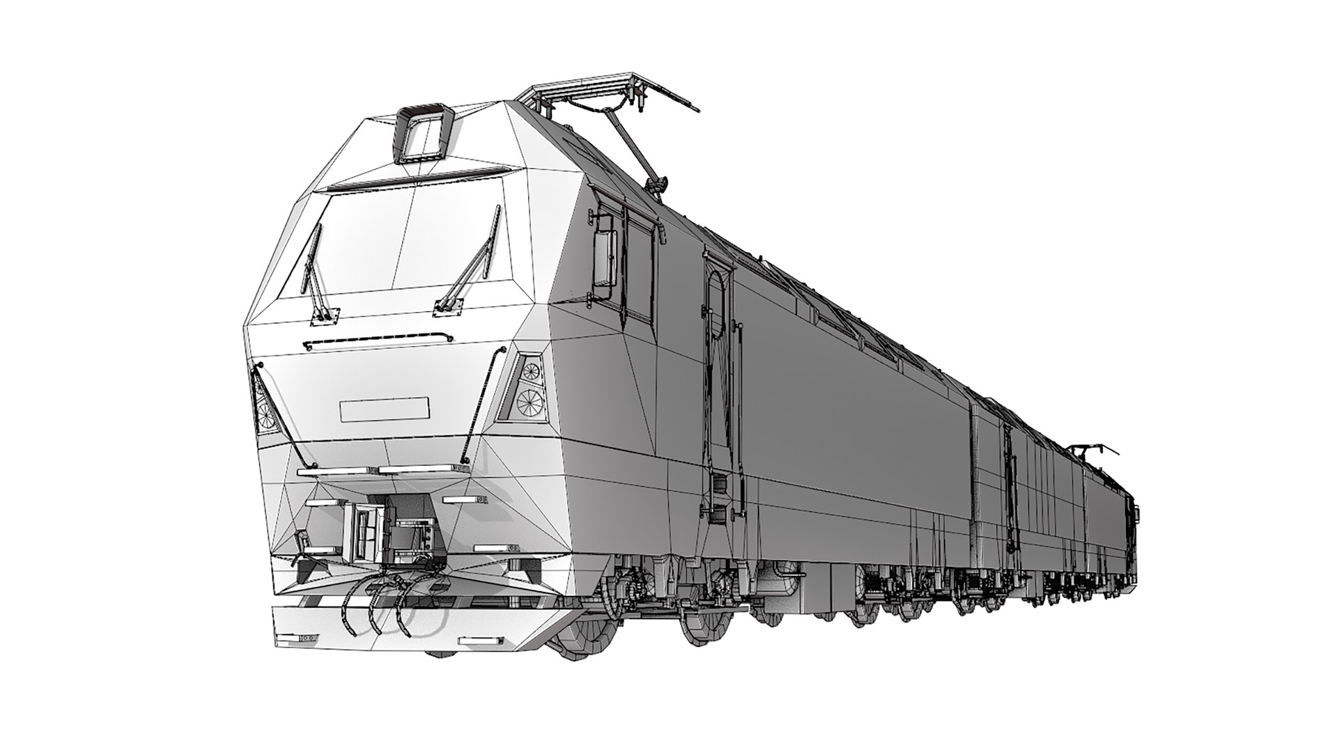 3D Electric Train 2ES10 Granit Model - TurboSquid 2252700