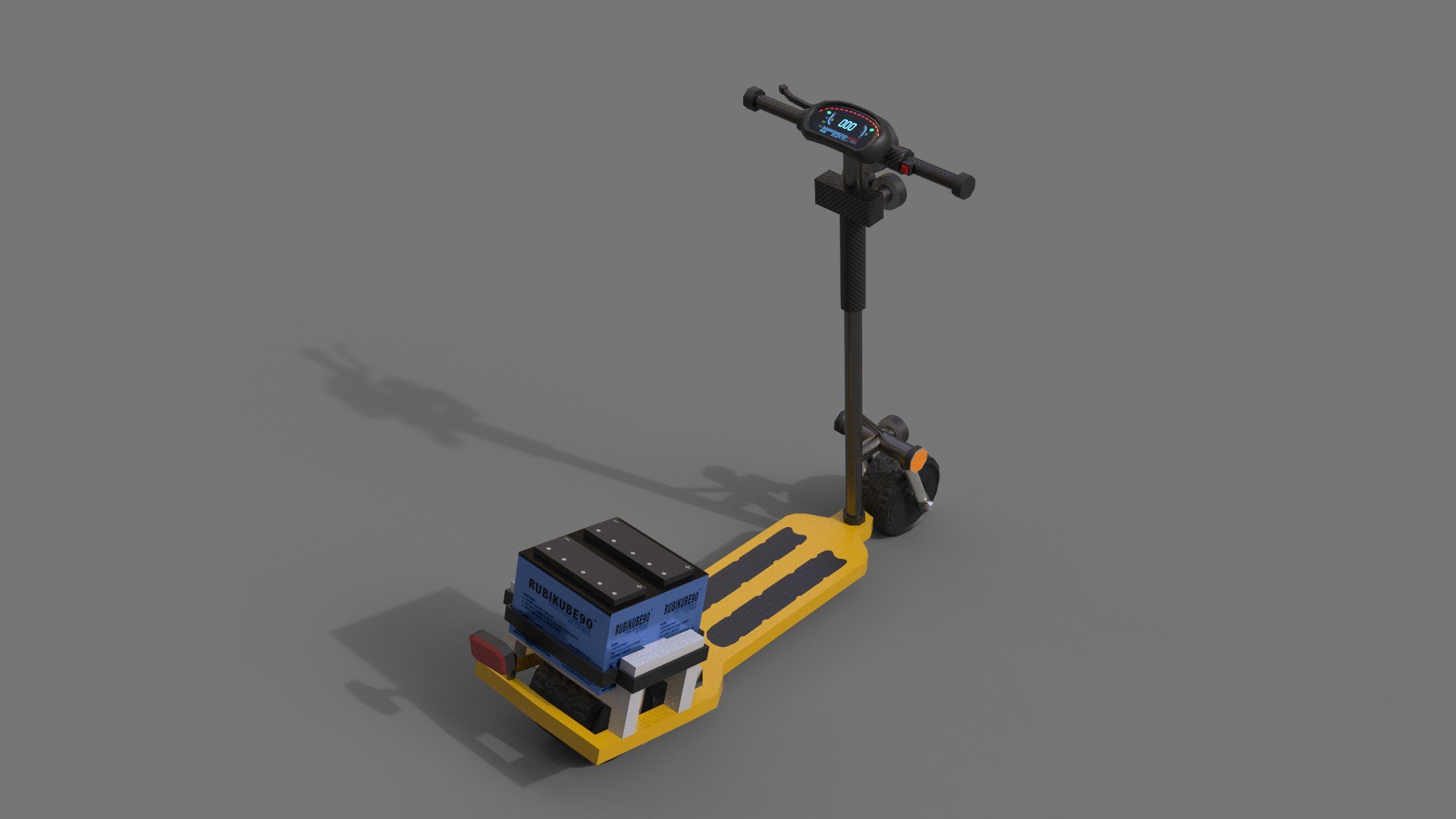 Realistic Low-Poly Electric Scooter 3D Model - Game And VR Ready 3D ...