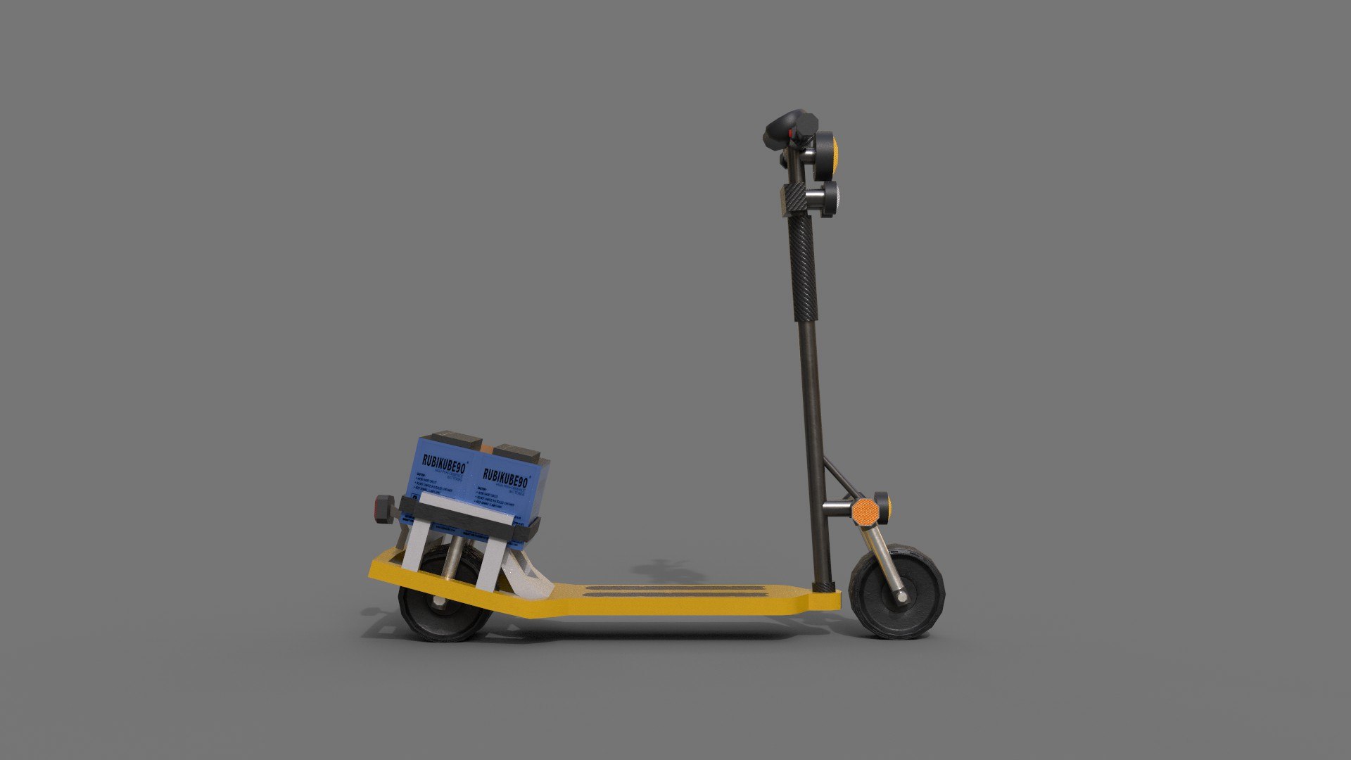 Realistic Low-Poly Electric Scooter 3D Model - Game And VR Ready 3D ...