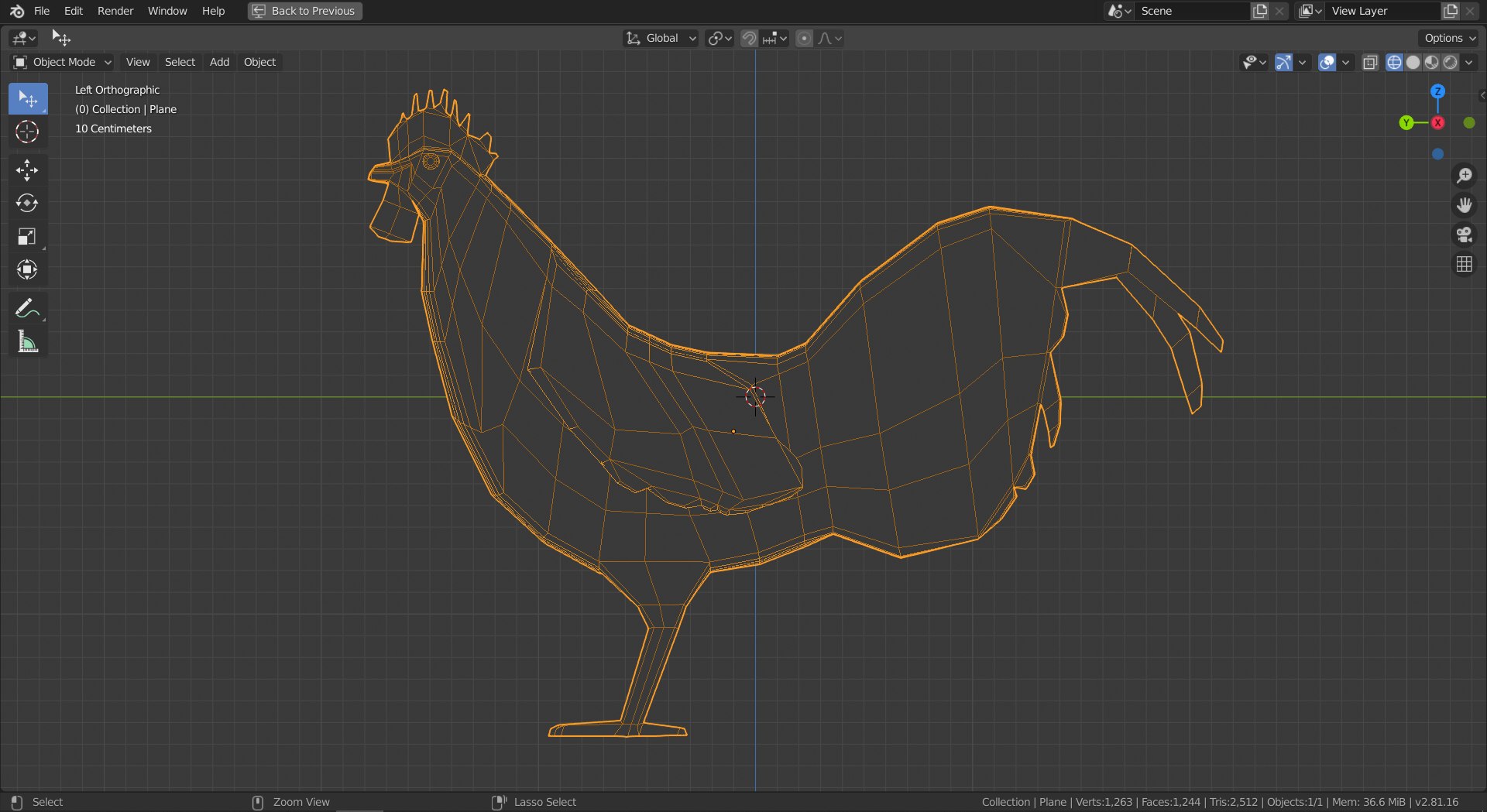 3D Rooster Model - TurboSquid 1597035