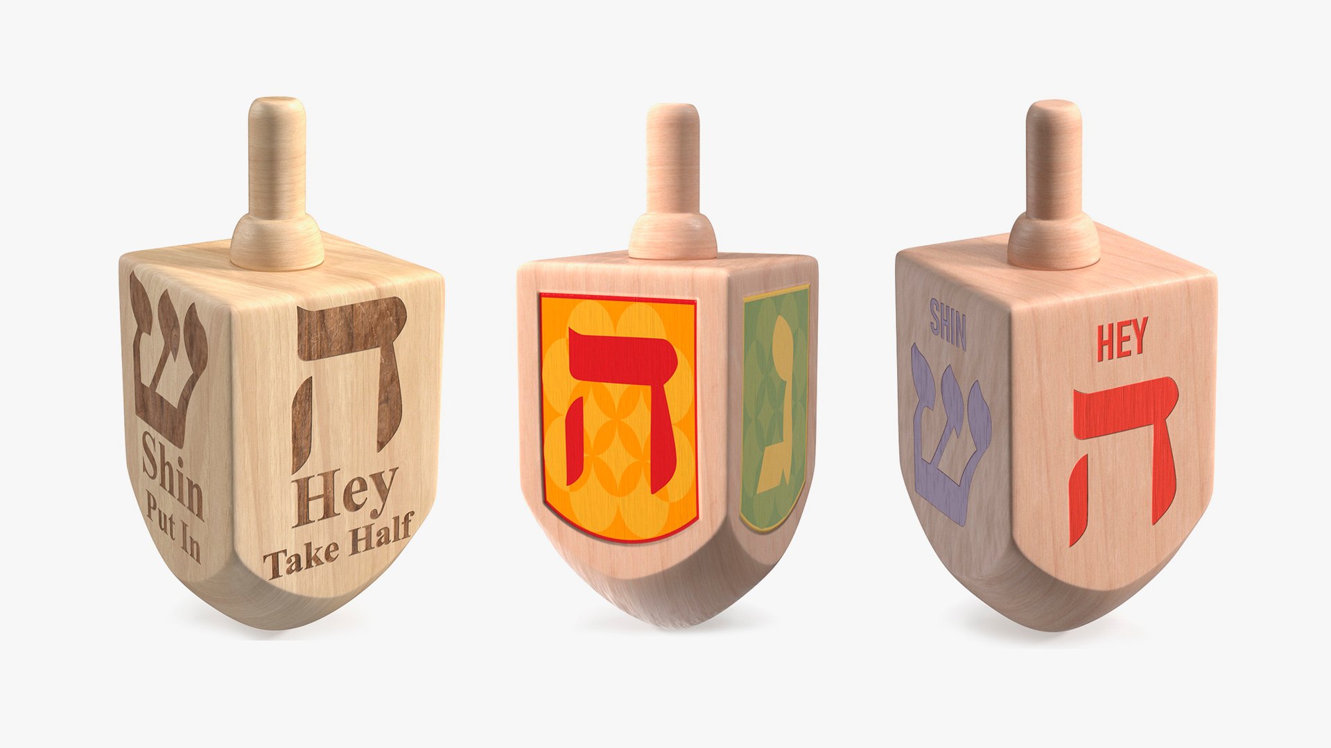 Dreidels Collection Model - TurboSquid 2200250