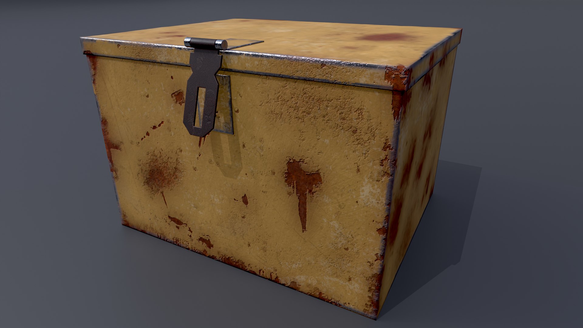 3D Metal Box Low-Poly Gameready PBR Model - TurboSquid 1925245
