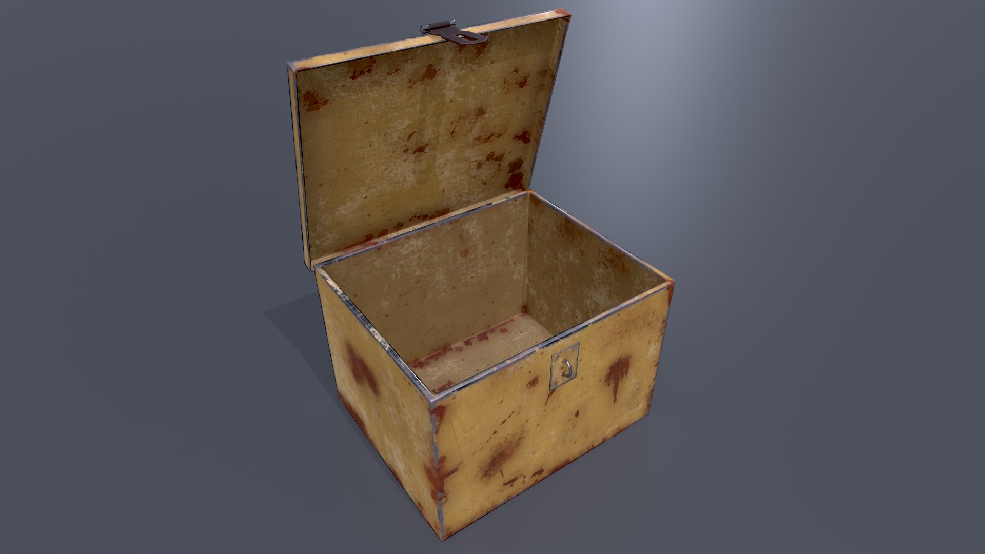 3D Metal Box Low-Poly Gameready PBR Model - TurboSquid 1925245