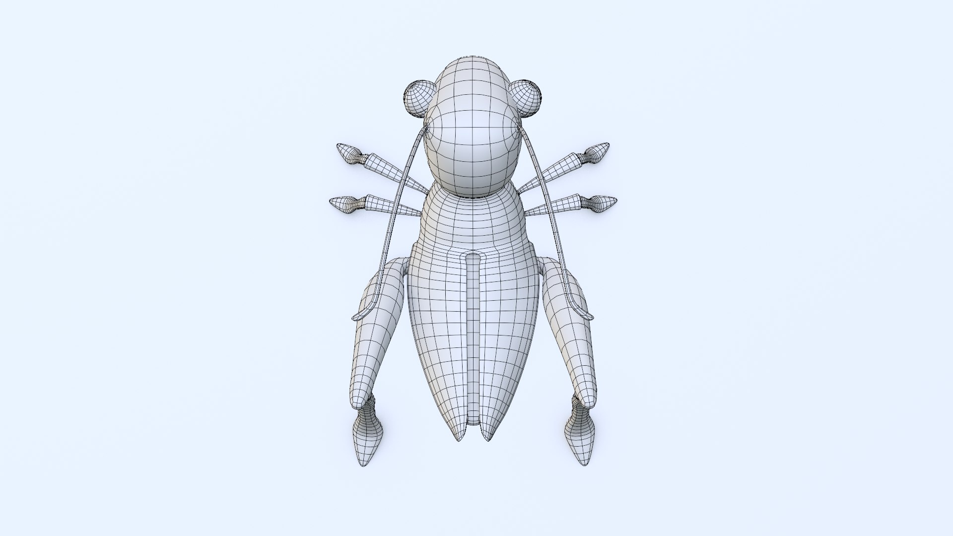 3D Cartoon Cricket Model - TurboSquid 2014316