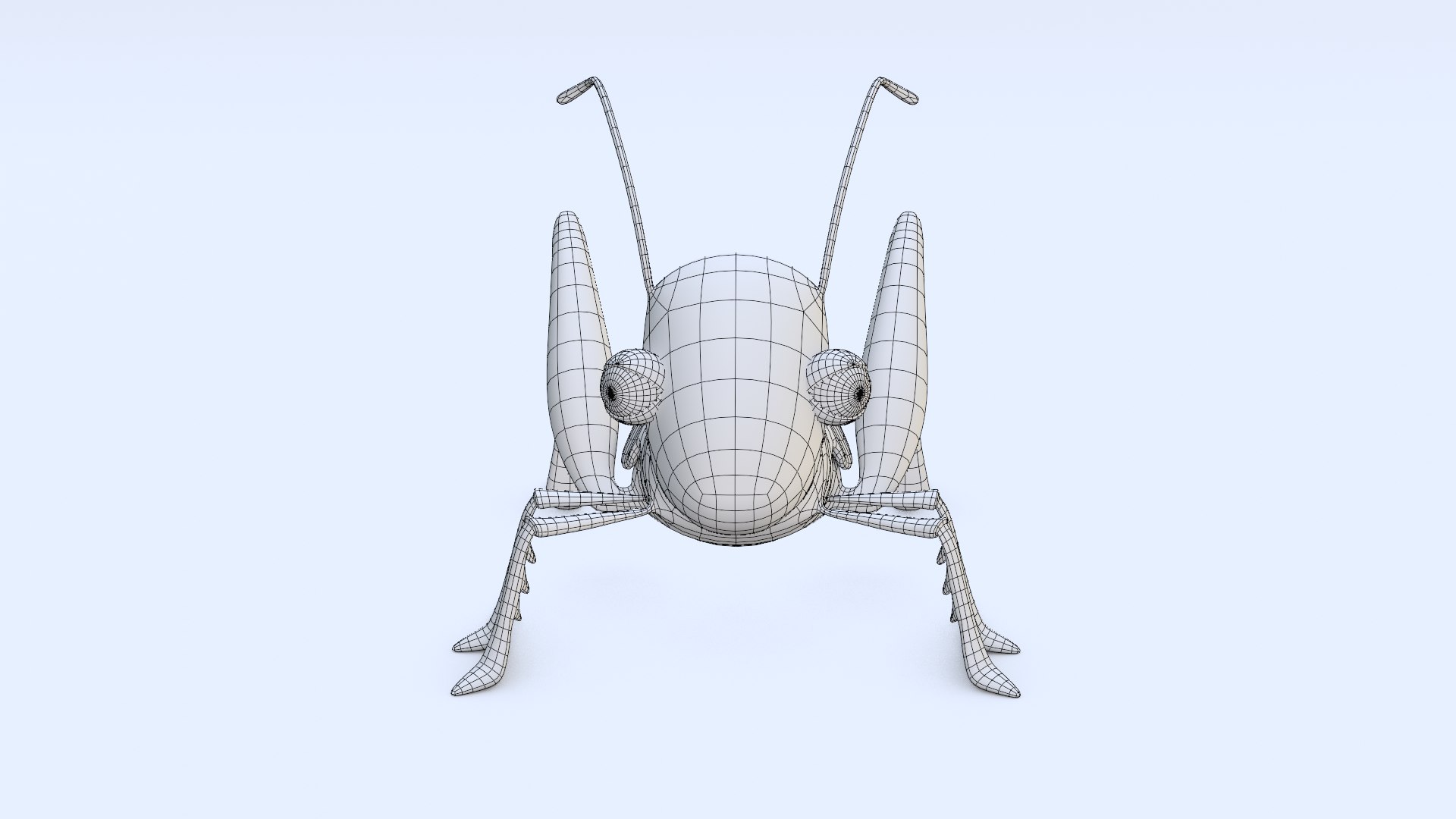 3D Cartoon Cricket Model - TurboSquid 2014316