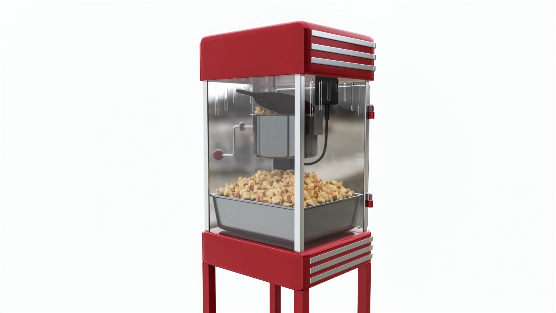 Popcorn Vintage Cart On Wheels 3D Model - TurboSquid 2226102