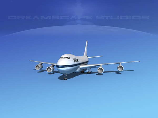 3d 747-100 boeing 747