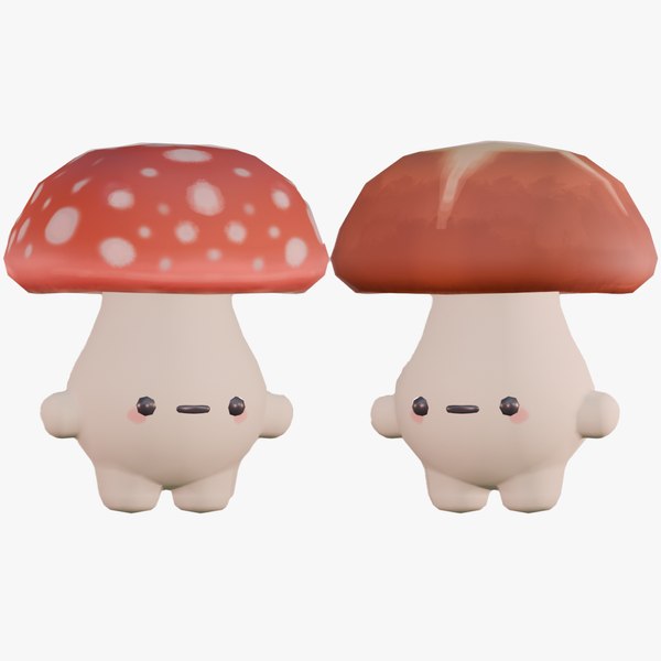 modelo 3d Hongos lindos - Hongo largo - TurboSquid 2360304
