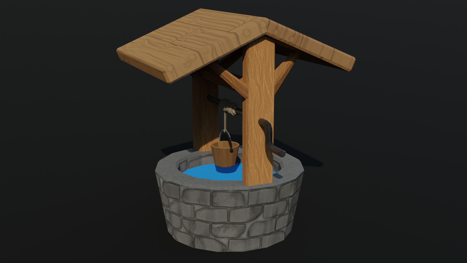 Stylized Low Poly Well 3D - TurboSquid 1852723