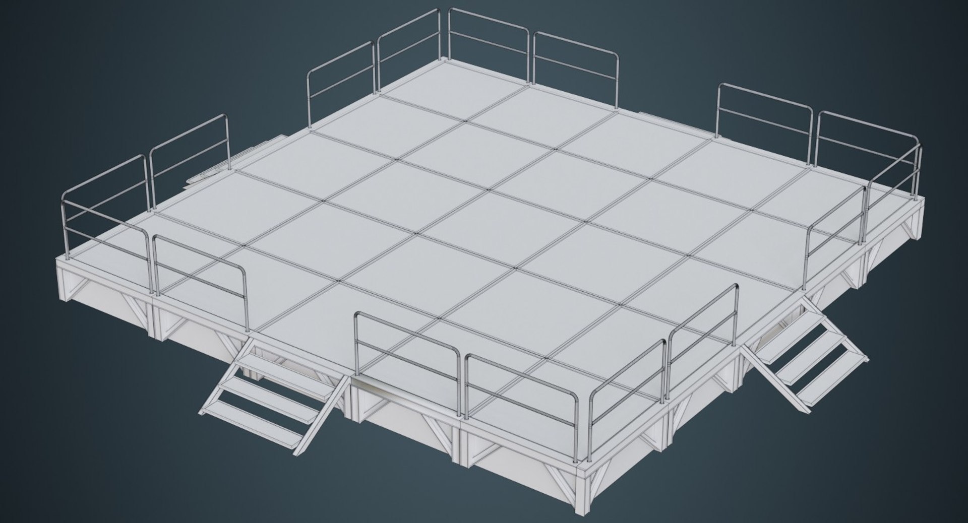 3D model stage platform 1b - TurboSquid 1553257