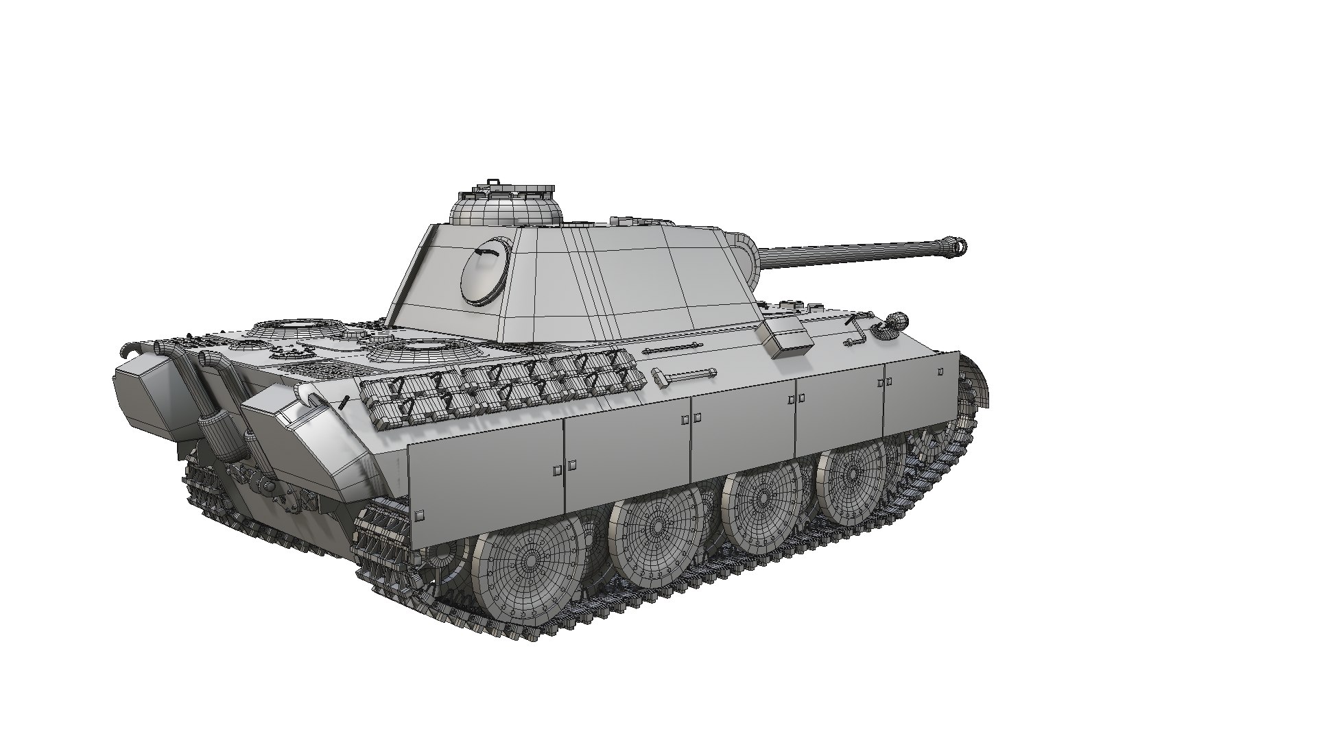Panther Tank Panzers 3D Model - TurboSquid 1631200