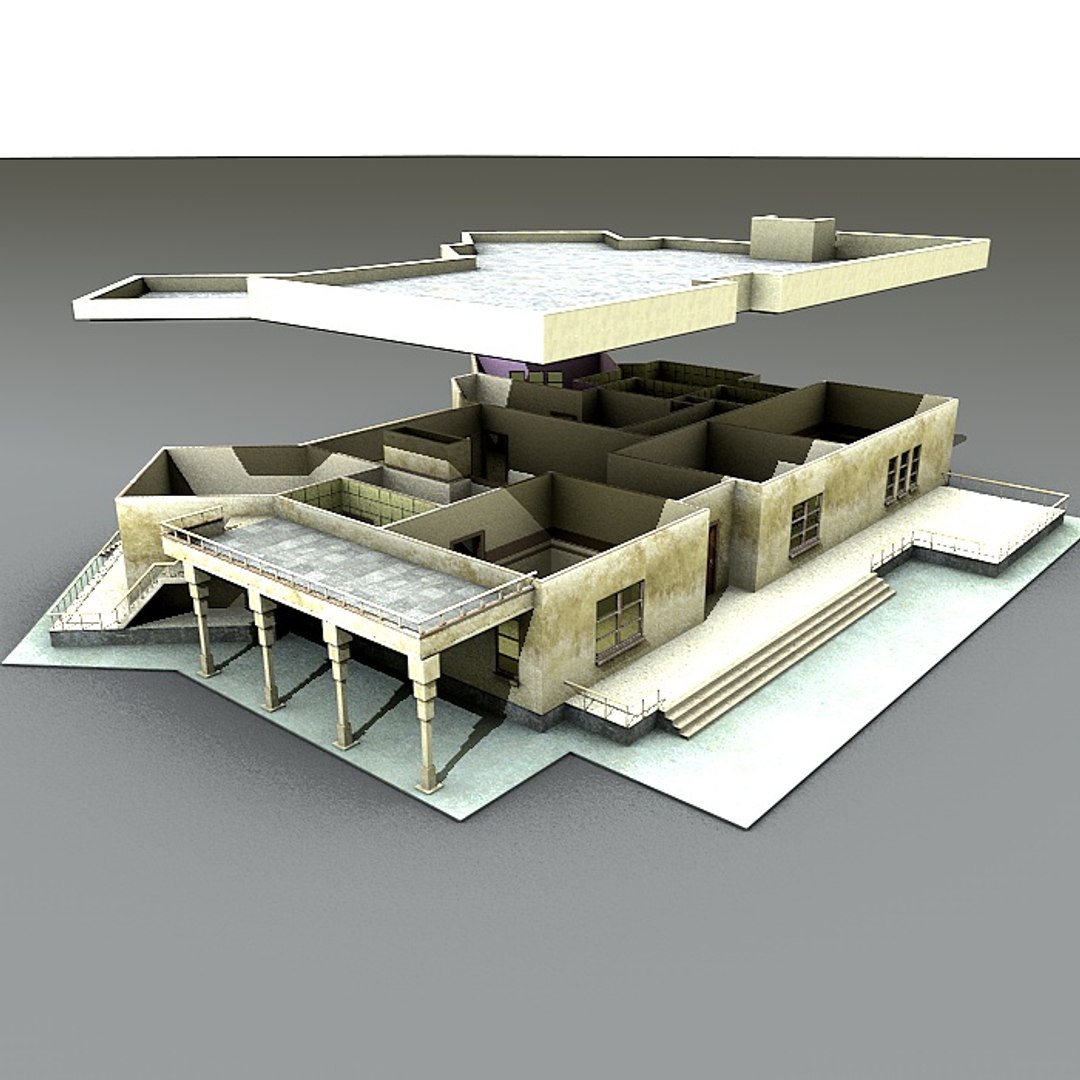 3d house interior building model