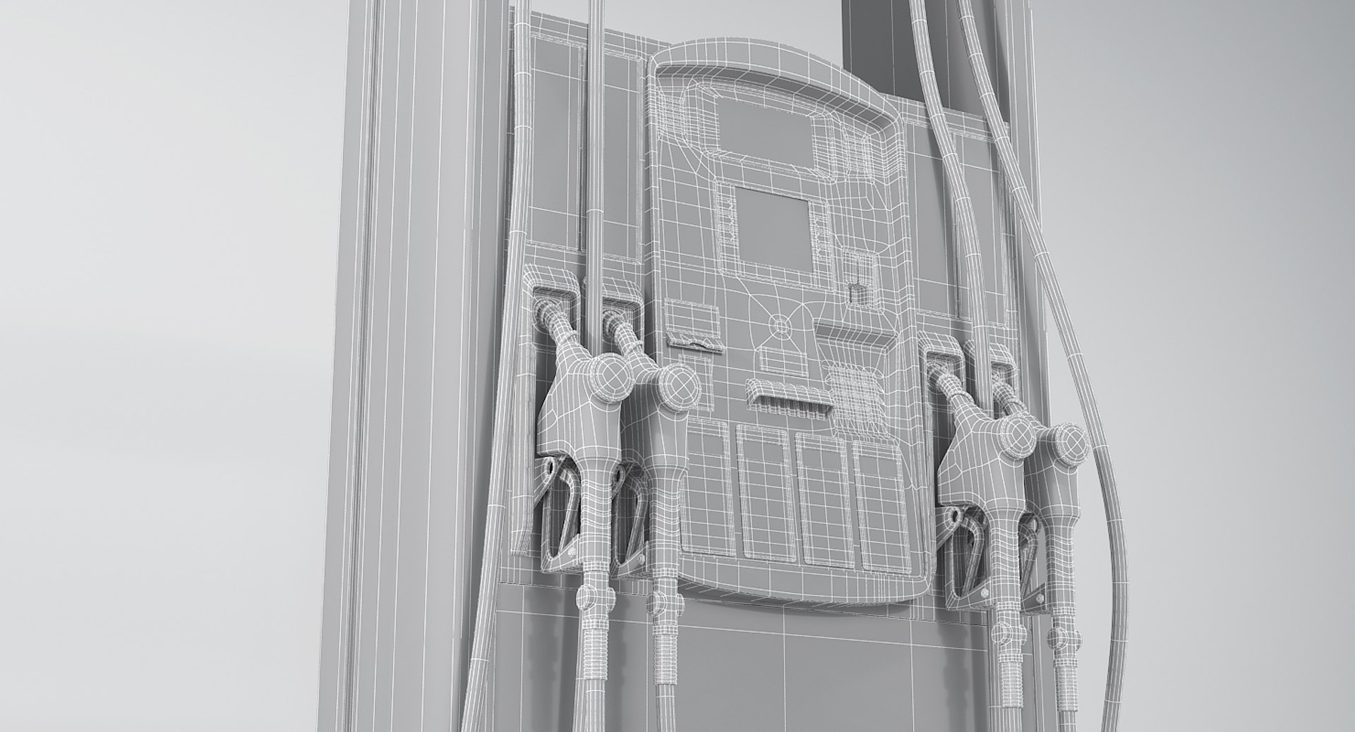 3d Realistic Fuel Dispenser