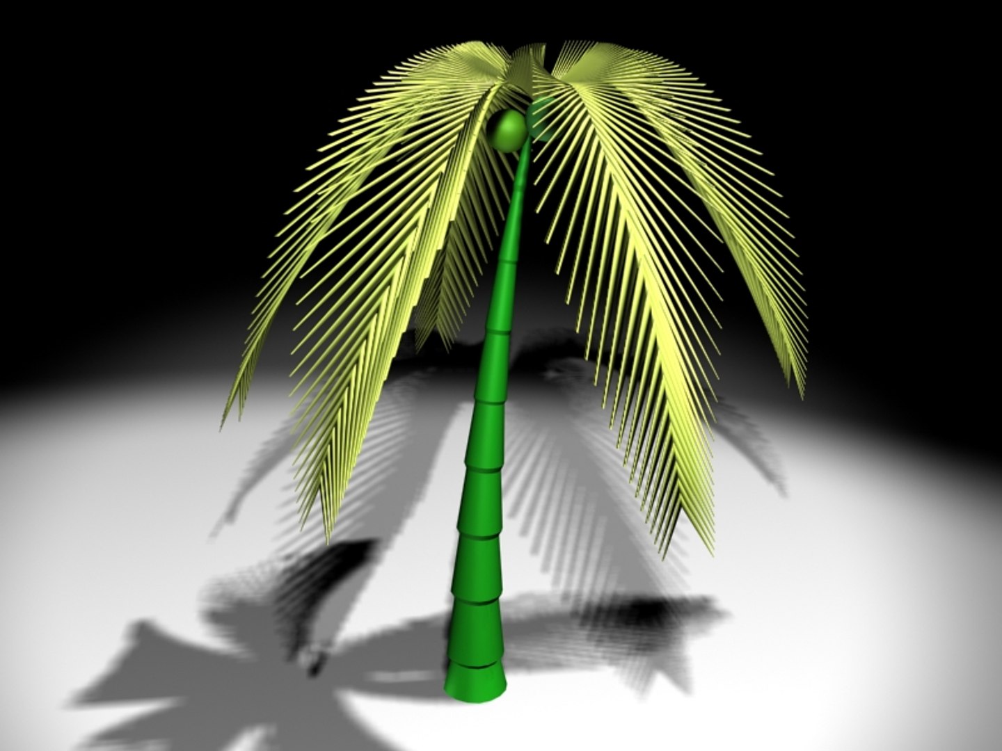 3d max palm tree