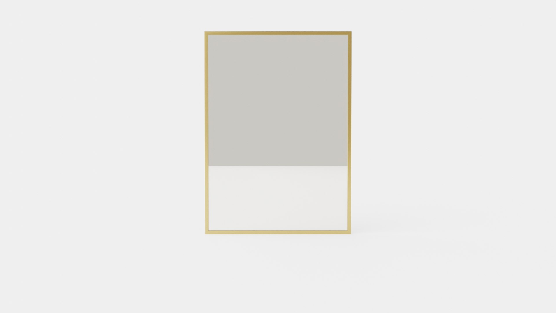 3D Metal Frame Mirror Gold Model - TurboSquid 2246662