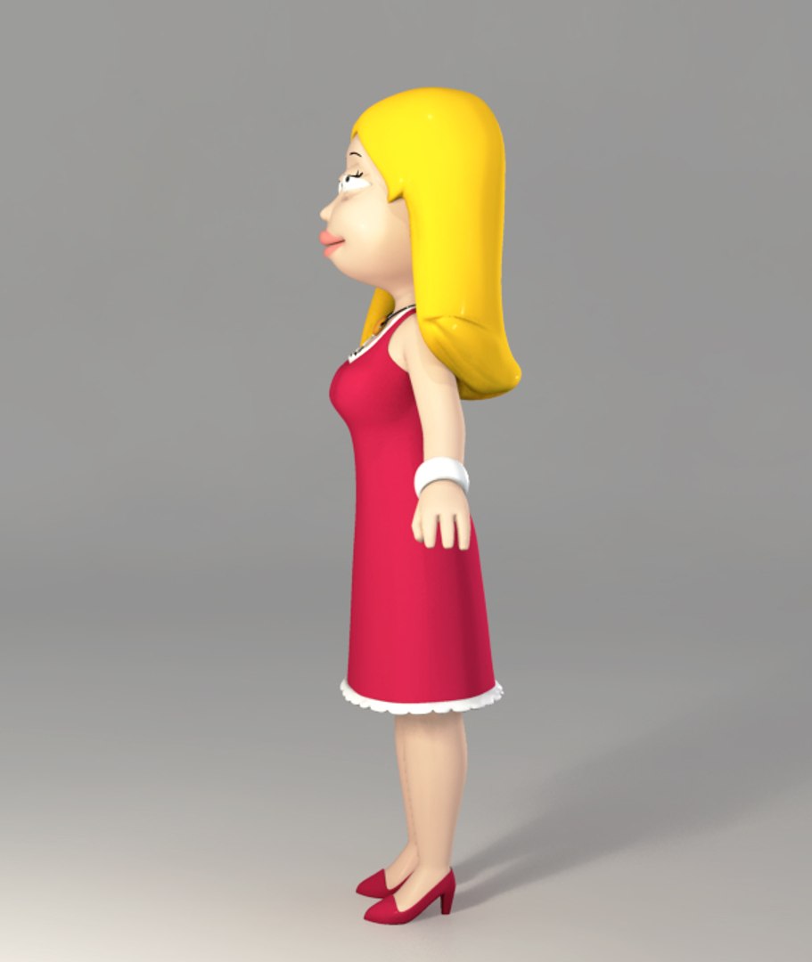 3d Francine Smith American Dad Model
