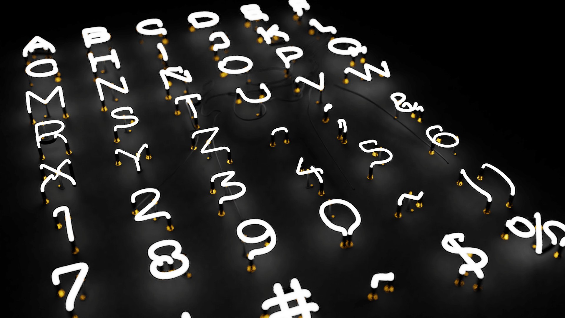 3D Model Numbers Symbols - TurboSquid 1395662