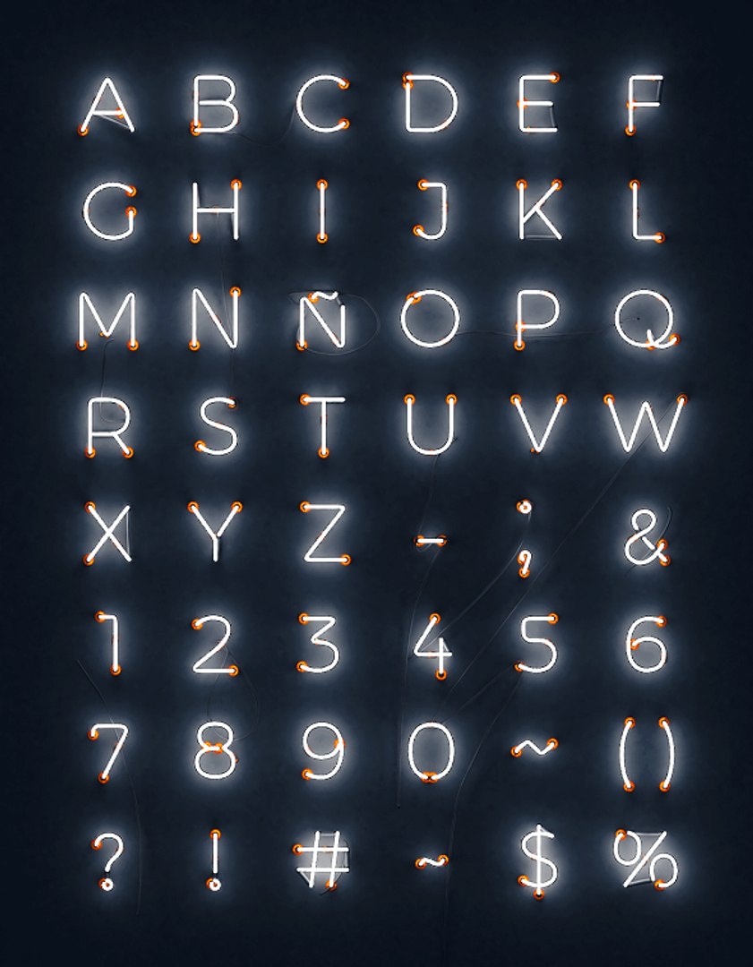 3D Model Numbers Symbols - TurboSquid 1395662