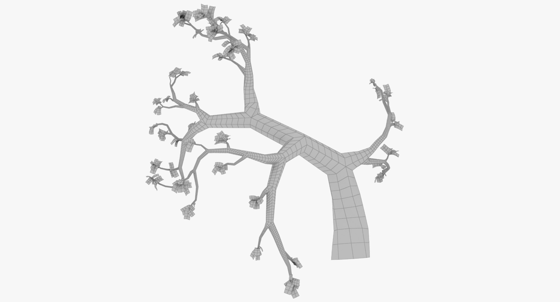 3D Oak Branch Tree Model - TurboSquid 1273582