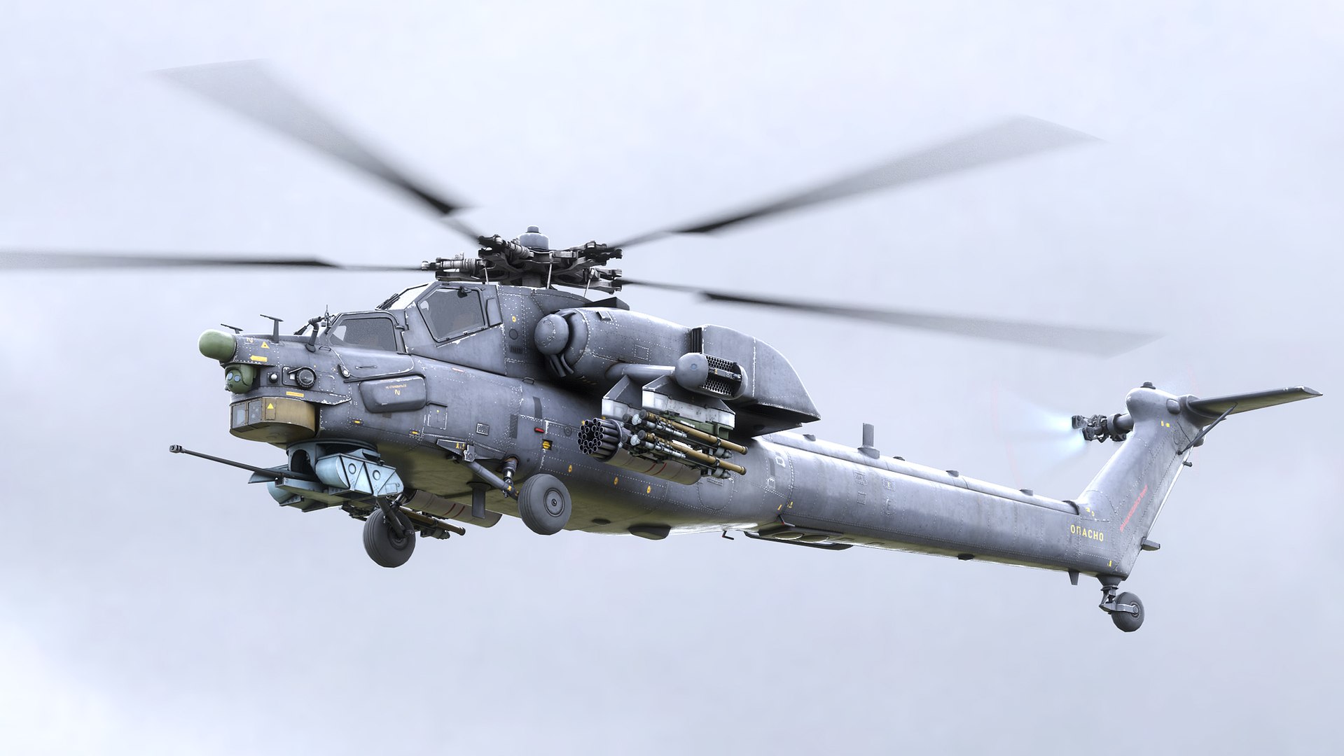 Mi-28N Havoc Attack Helicopter 3D model - TurboSquid 2182067
