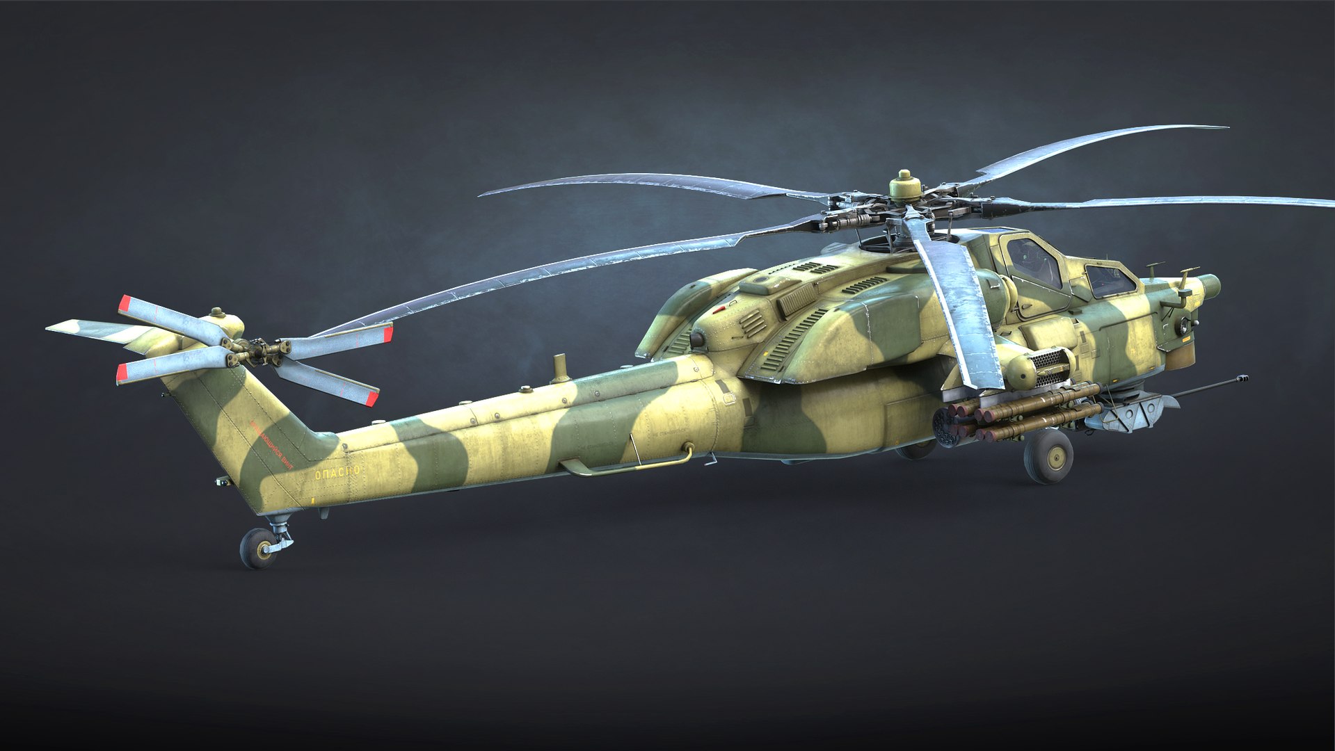 Mi-28N Havoc Attack Helicopter 3D model - TurboSquid 2182067
