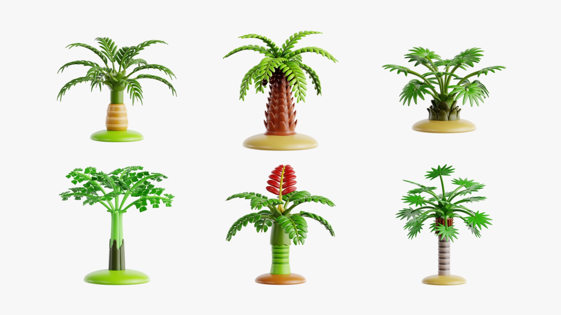 Palm Tree 3D Collection 3D Model - TurboSquid 2258242