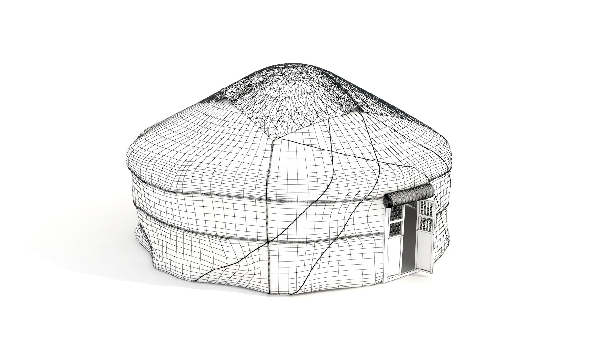 Yurt Kazakh 3D Model - TurboSquid 2083583