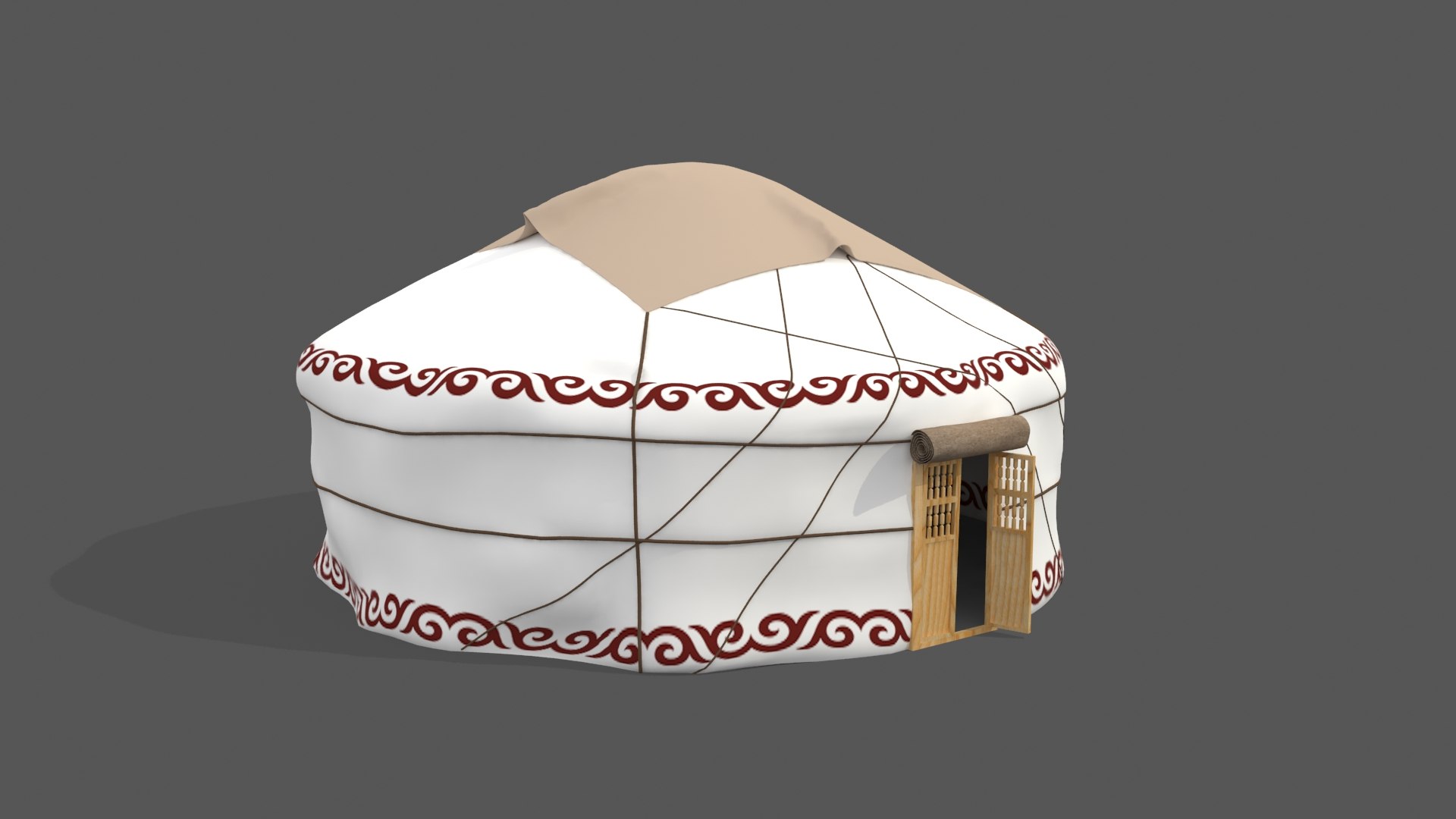 Yurt Kazakh 3D Model - TurboSquid 2083583