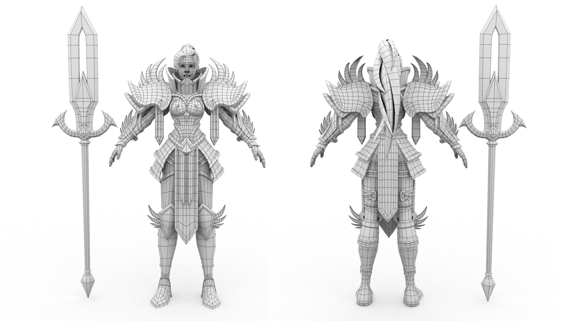 3D Female Warrior Hand Model - TurboSquid 1676971