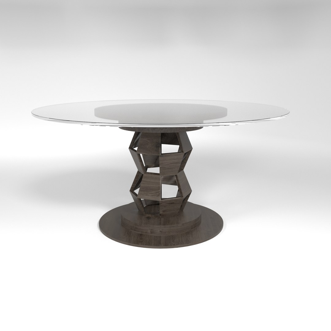 3D Round Dining Table - TurboSquid 2054385