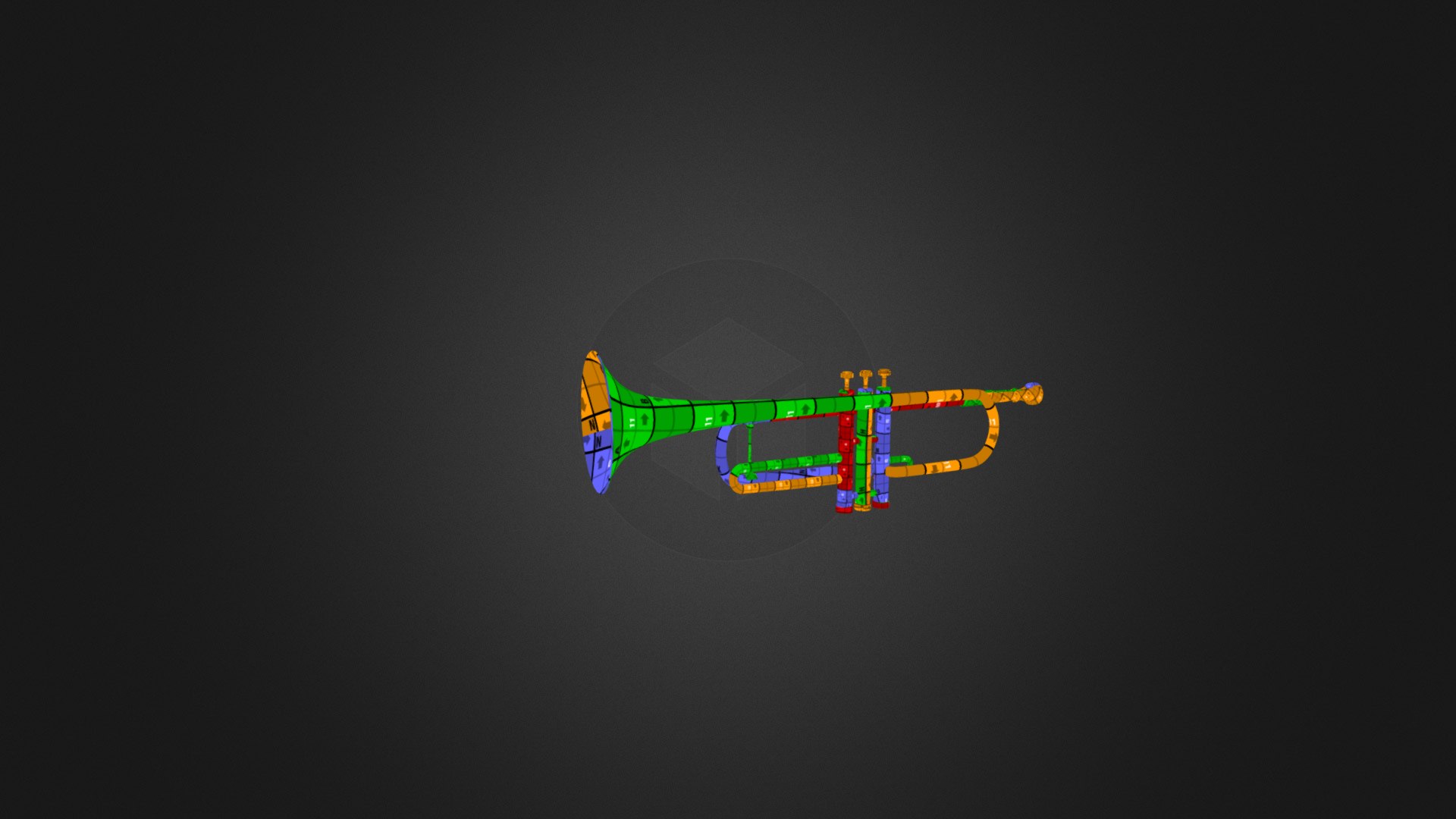 3D Trumpet - TurboSquid 2376956