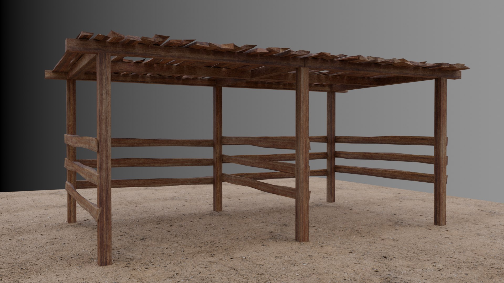 Small Wooden Shed 3D - TurboSquid 1581022
