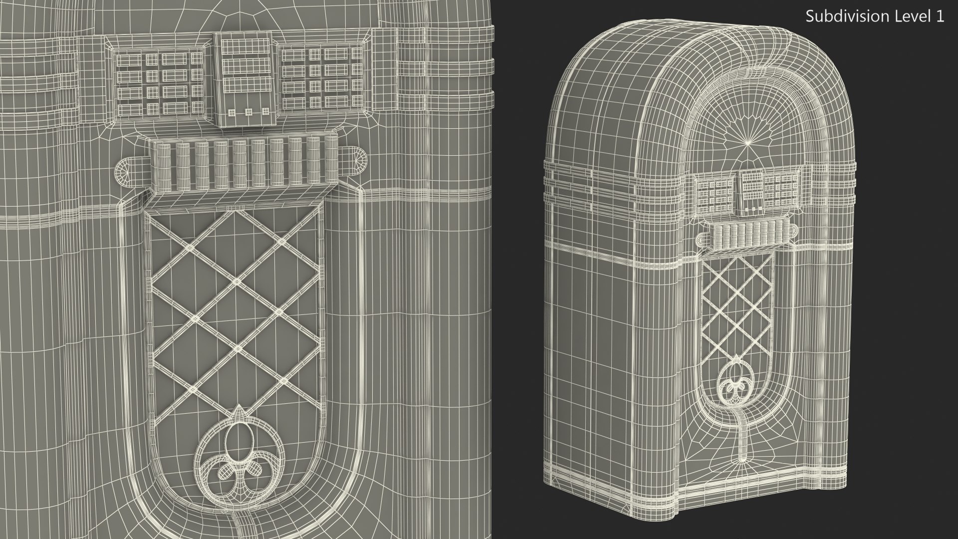 Advertising Volumetric Sign Vintage Jukebox 3D model - TurboSquid 1774231