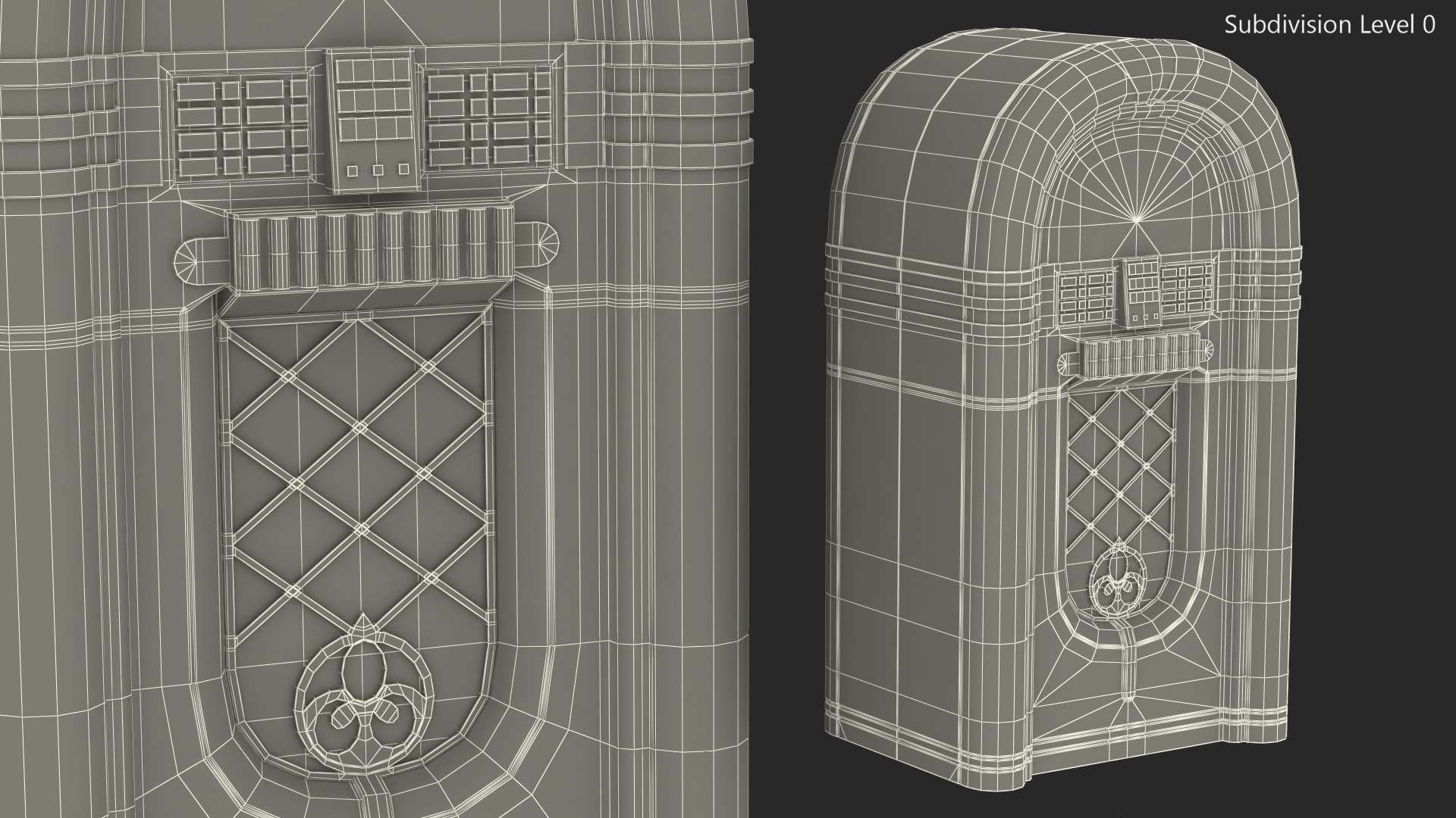 Advertising Volumetric Sign Vintage Jukebox 3D model - TurboSquid 1774231