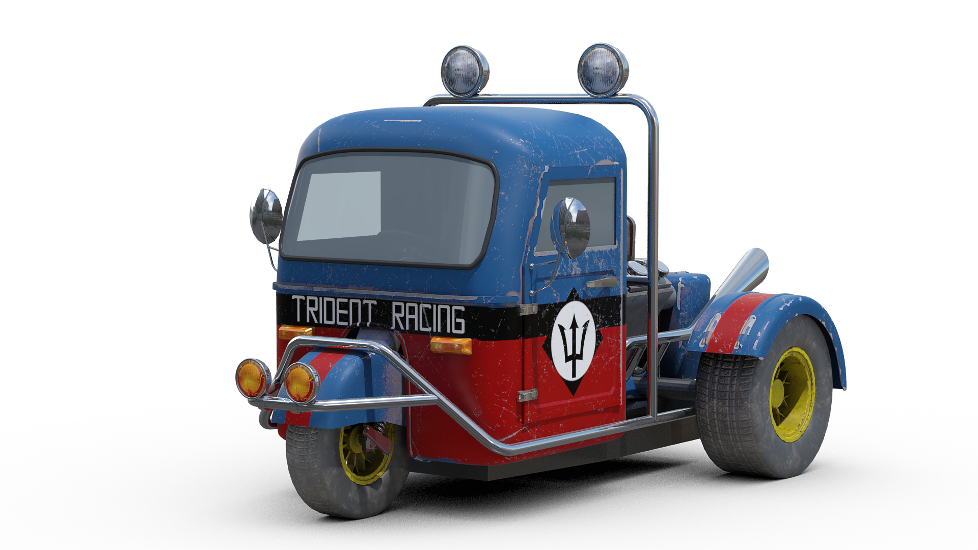 Racing Three Wheeler 3D Model - TurboSquid 2119578