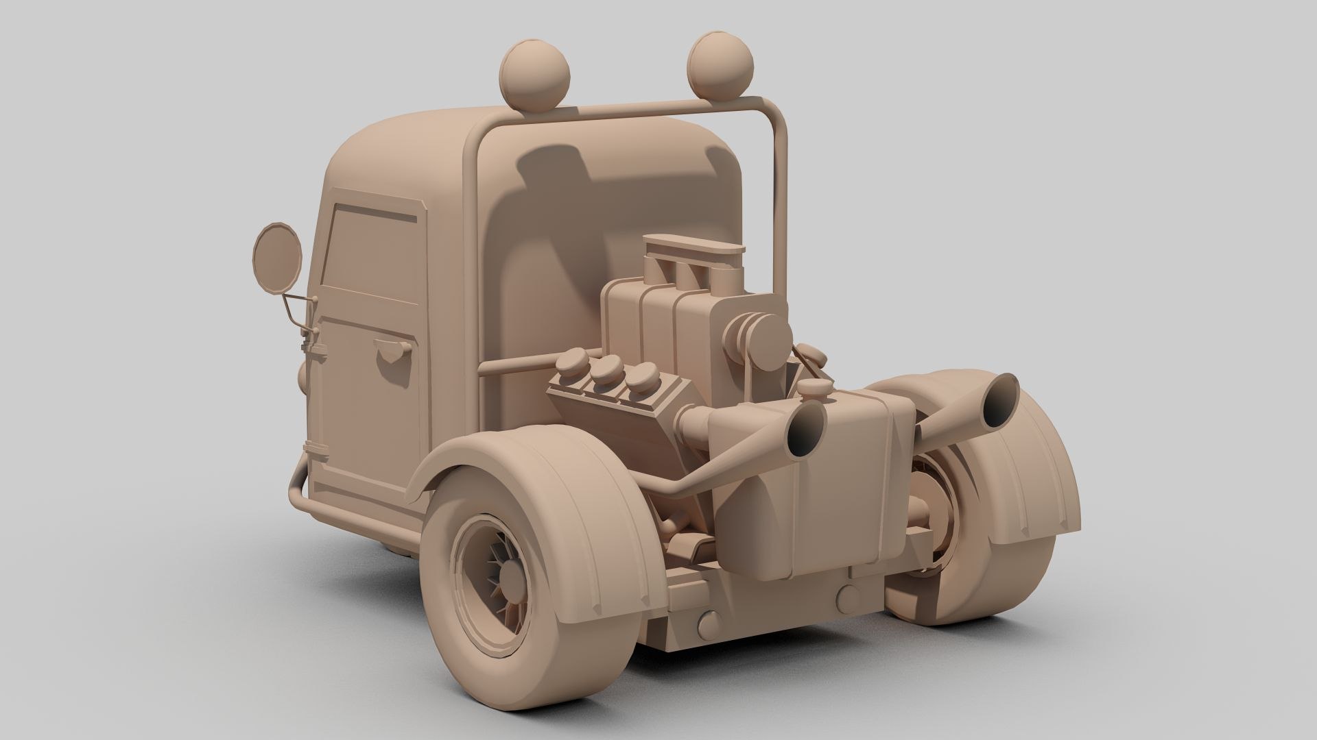 Racing Three Wheeler 3D Model - TurboSquid 2119578