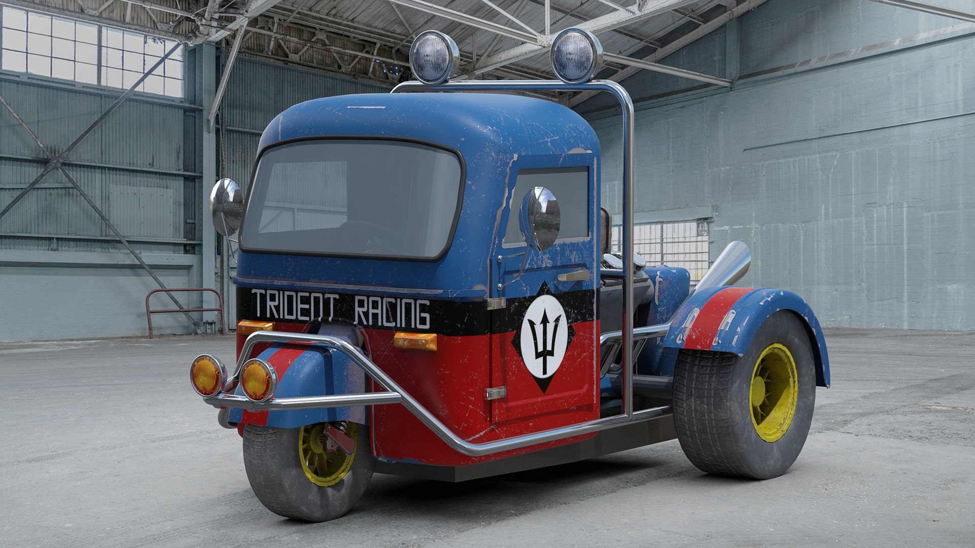 Racing Three Wheeler 3D Model - TurboSquid 2119578