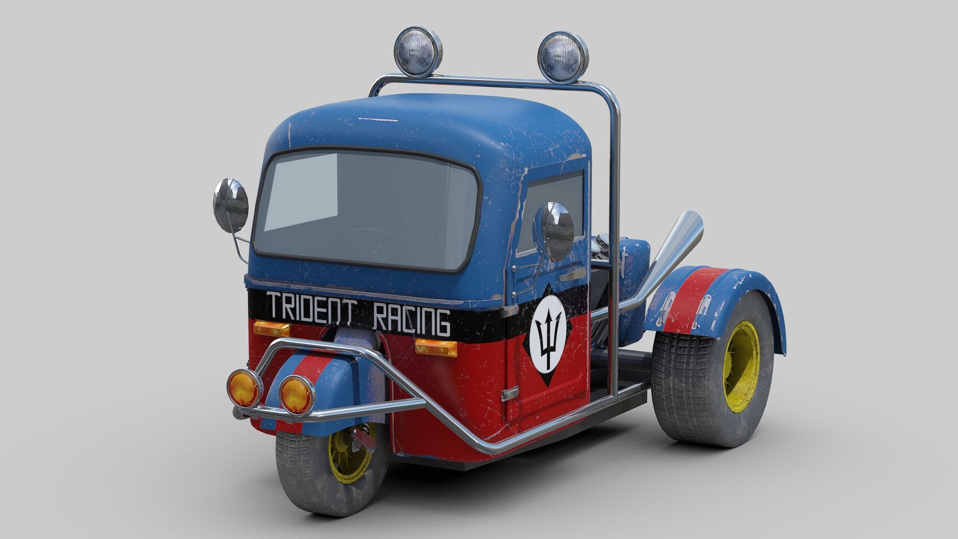Racing Three Wheeler 3D Model - TurboSquid 2119578