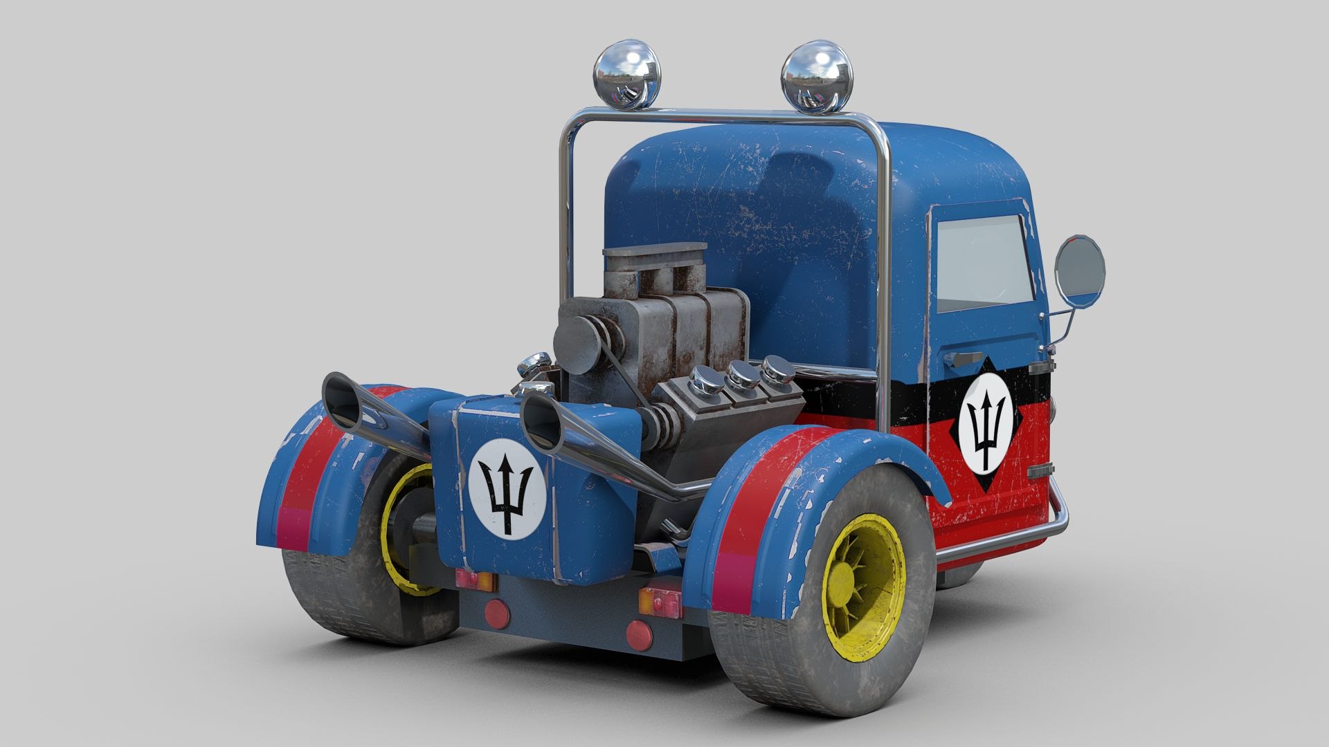 Racing Three Wheeler 3D Model - TurboSquid 2119578
