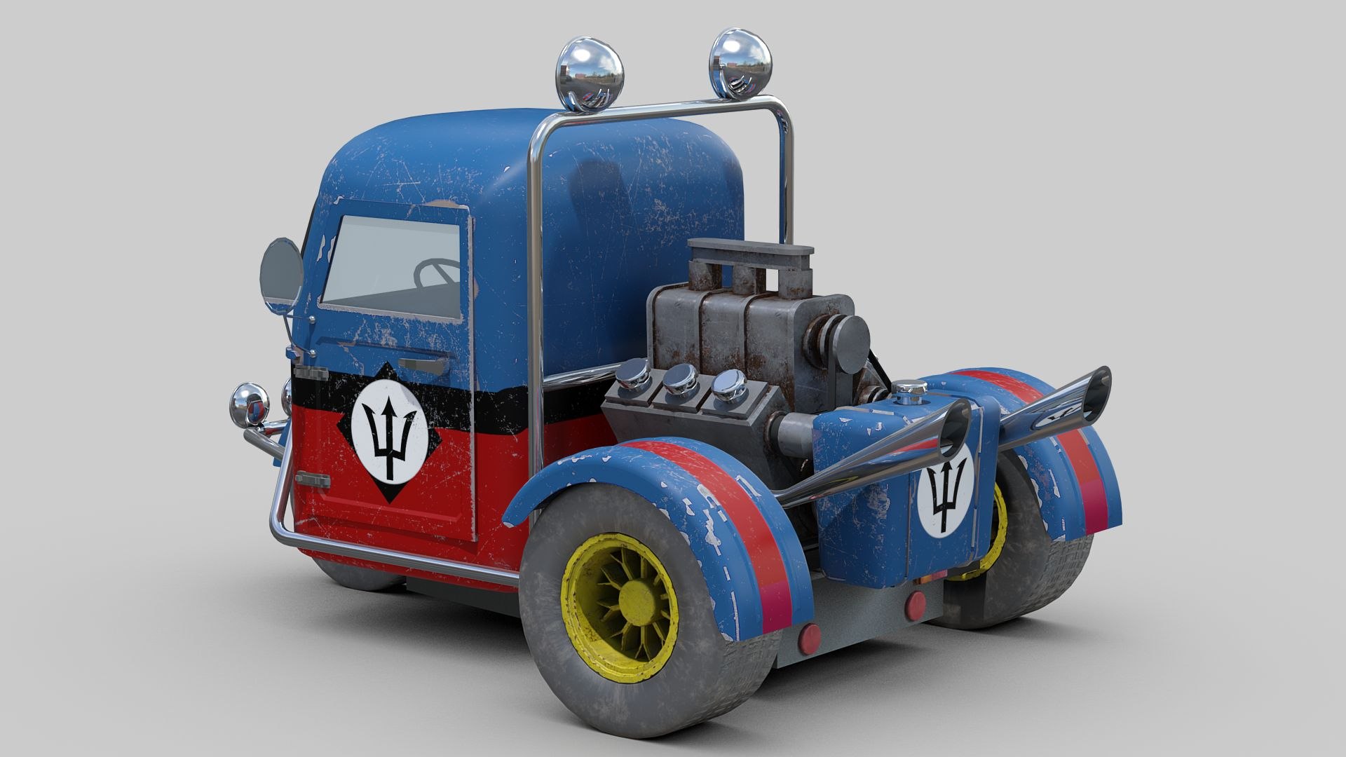 Racing Three Wheeler 3D Model - TurboSquid 2119578