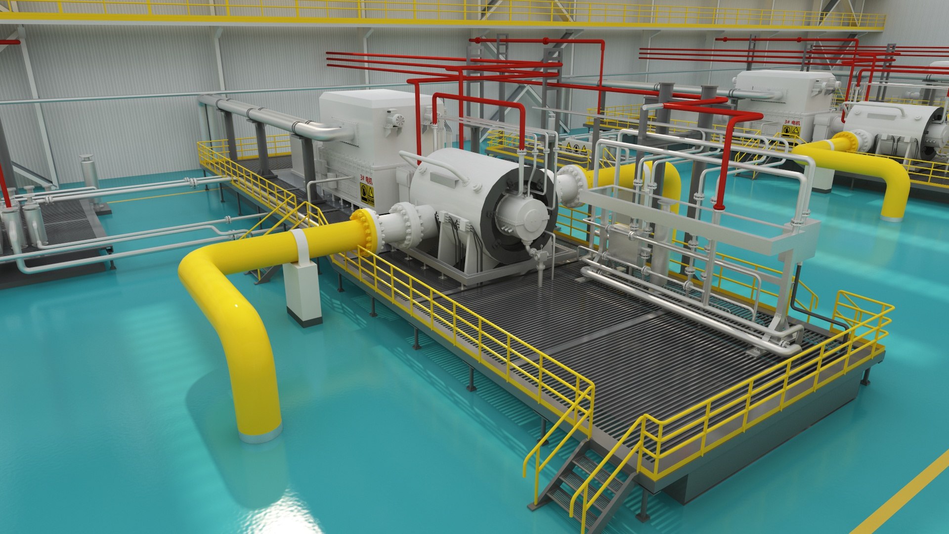 Compressor Station Plant 3D Model - TurboSquid 2382266