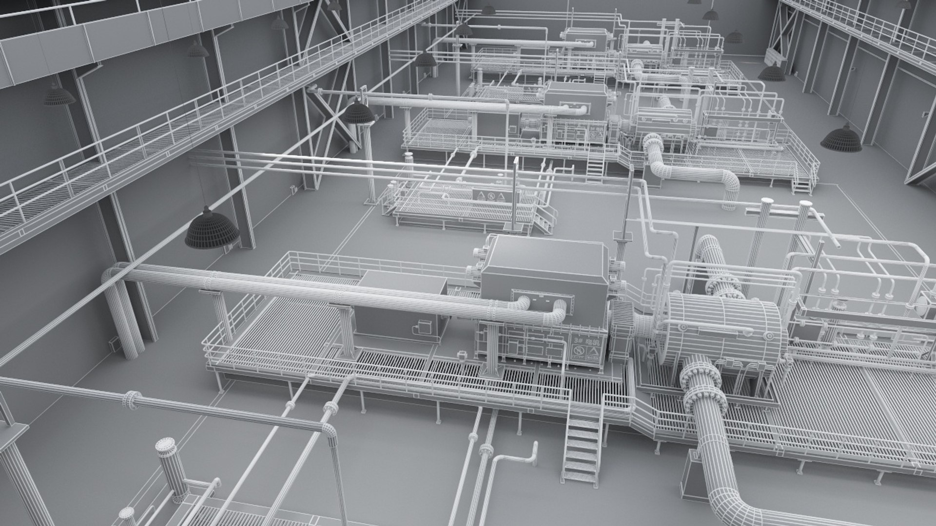 Compressor Station Plant 3D Model - TurboSquid 2382266