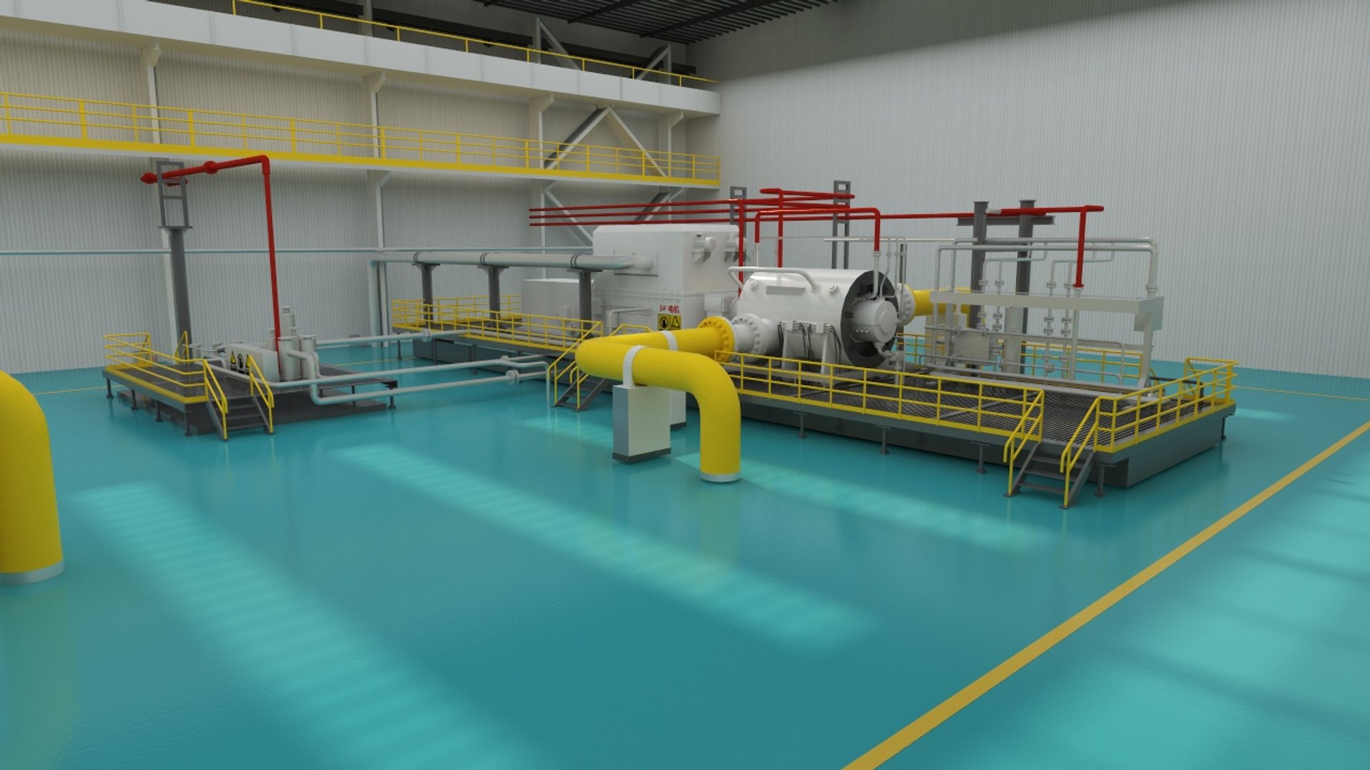 Compressor Station Plant 3D Model - TurboSquid 2382266