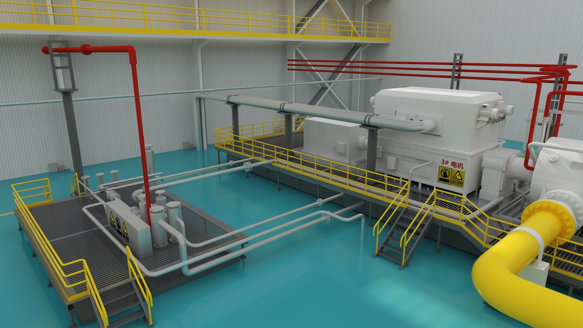 Compressor Station Plant 3D Model - TurboSquid 2382266