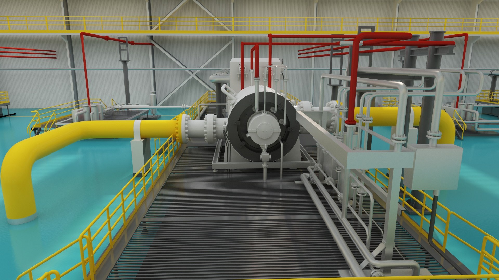 Compressor Station Plant 3D Model - TurboSquid 2382266