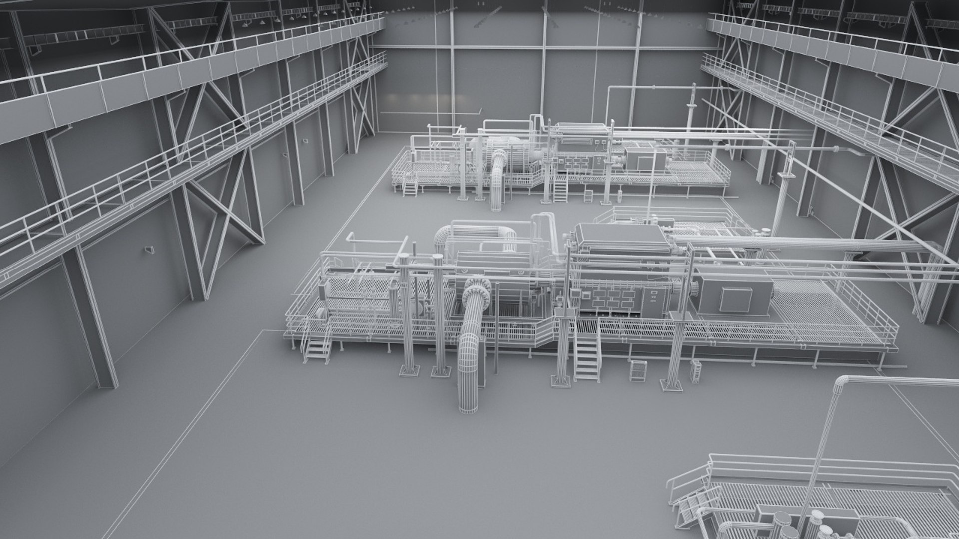 Compressor Station Plant 3D Model - TurboSquid 2382266