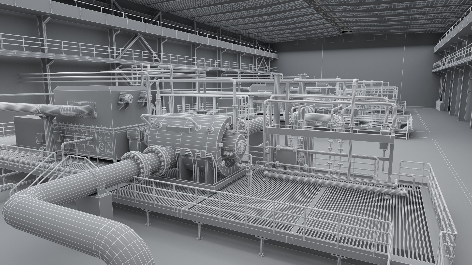 Compressor Station Plant 3D Model - TurboSquid 2382266