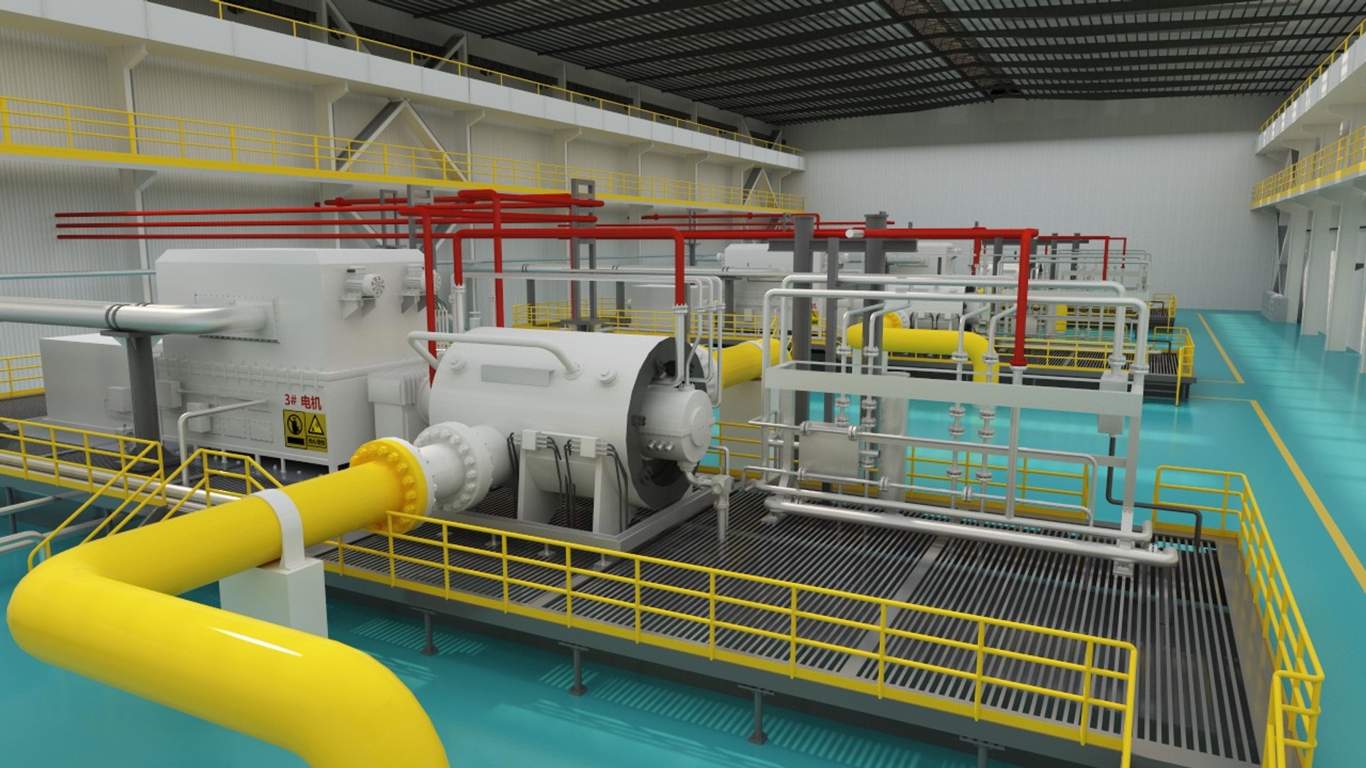 Compressor Station Plant 3D Model - TurboSquid 2382266