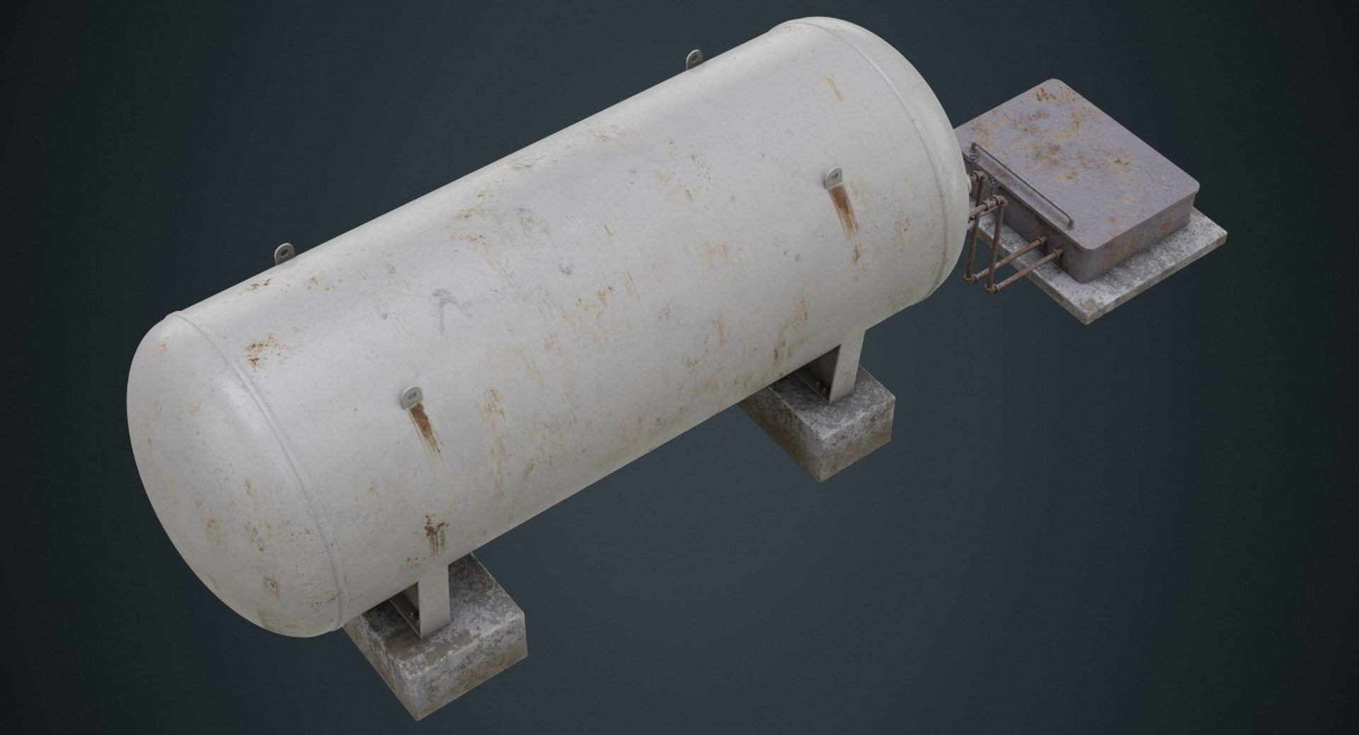 3D Model Industrial Gas Tank 2b - TurboSquid 1332413