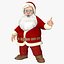 3d Model Poses Santa Clause